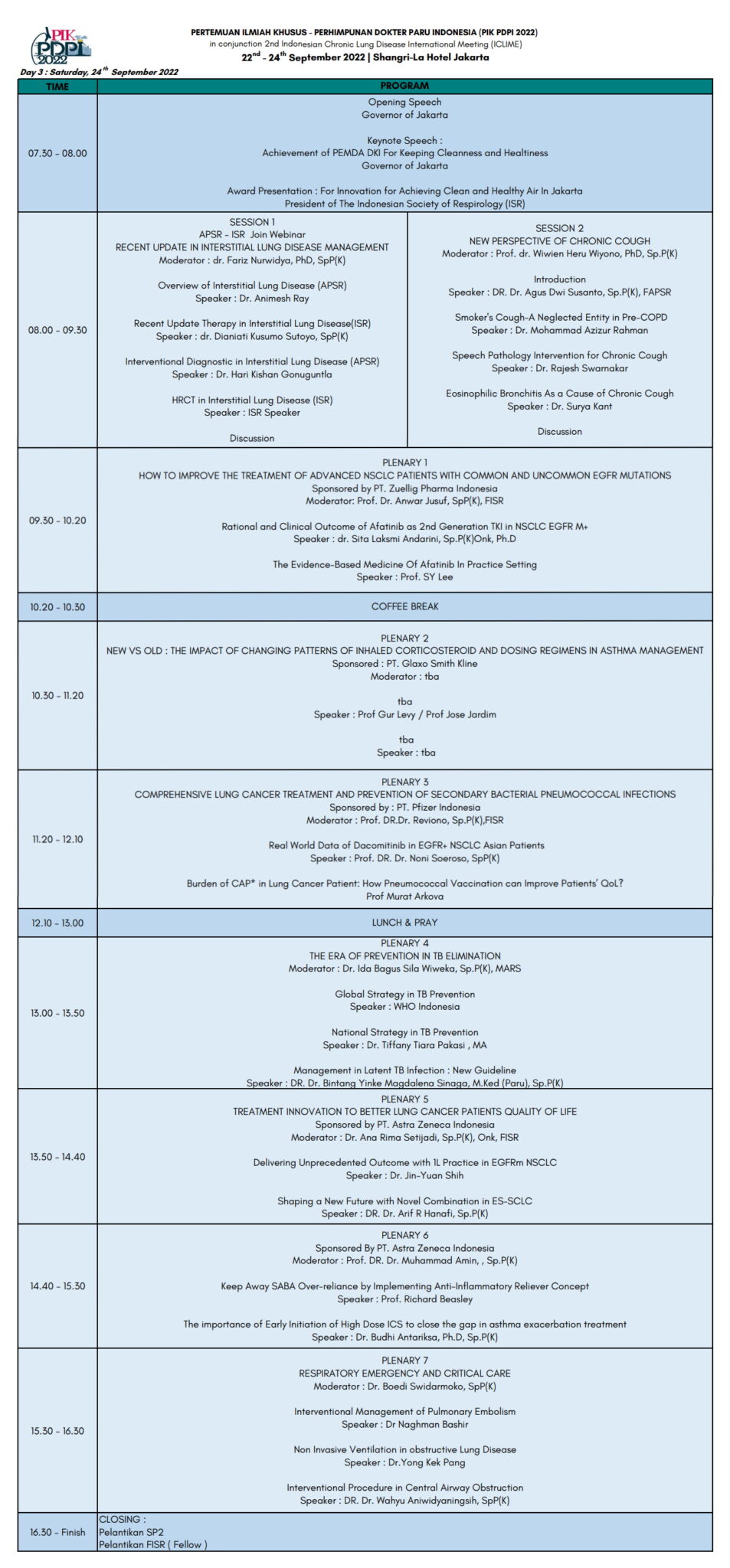ISR, September, 2022 | Asian Pacific Society of Respirology